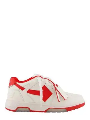 Off-White Out Of Office Ooo Low-top Sneakers - White/red