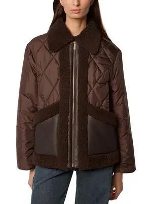 Tresse Doliz Quilted Jacket - Brown