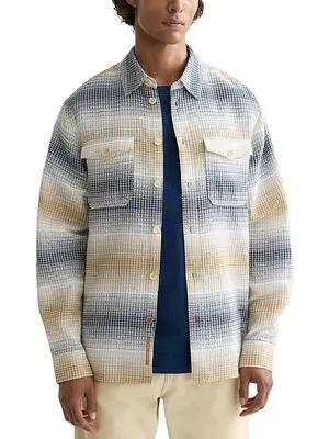 Scotch & Soda Textured Button Front Shirt - Oceana