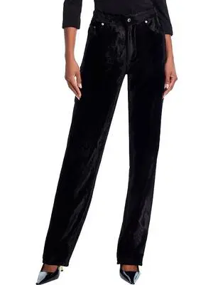 Helmut Lang Pony High-rise Straight Pants - Black