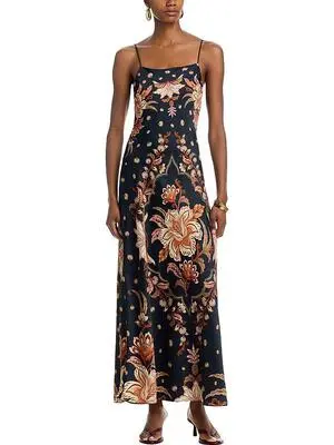 Farm Rio Maxi Slip Dress - Majestic Garden