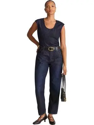 Madewell The Tall Curvy Dean Easy Straight Jean - Foundry Wash