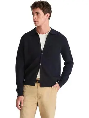 Madewell Collared Merino Wool Cardigan - Dark Indigo