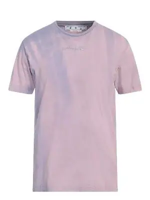 OFF-WHITE™ Off-white Man T-shirt Mauve Size M Cotton, Polyester