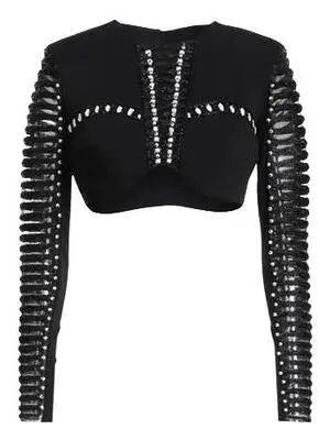 Elisabetta Franchi Crop Top - Black