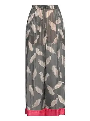 SEMICOUTURE Wide-leg Pleated Pants - Green