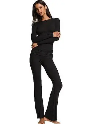 Victoria's Secret Ribbed Modal Lounge Set - Black