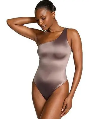 Victoria's Secret Sosleek™ One-shoulder Bodysuit - Grey