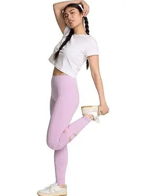 Pink Relay Cut-out Leggings - Purple