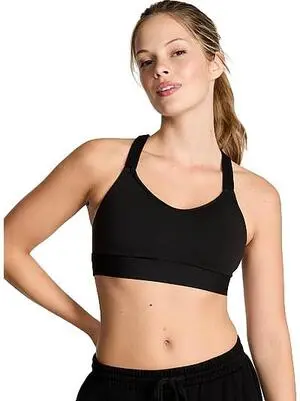 Pink Relay™ Strappy Medium-support Sports Bra - Black