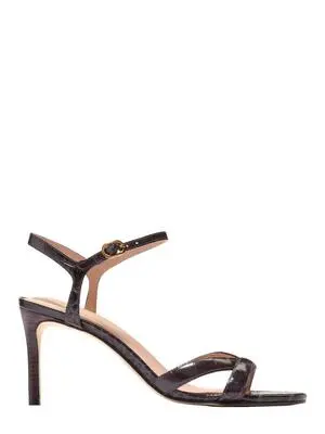 Cole Haan Constantina Sandals Dark Chocolate Croc Print