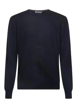 GALIANO Galiano Crew Neck Long Sleeve Sweater Blue