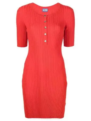 Lhd Samphire Knitted Dress Red