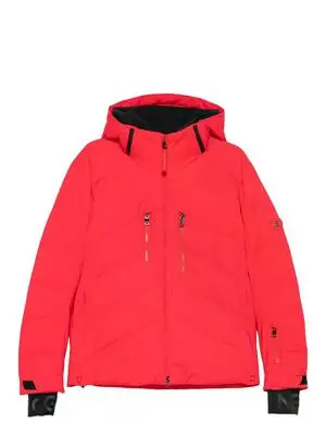 Bogner Hooded Zip Padded Ski Jacket - Red