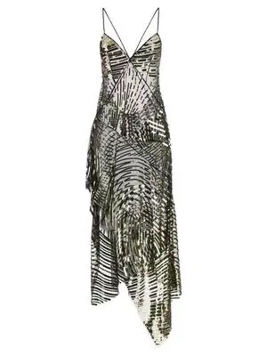 Emilio Pucci Sequin-embroidered Asymmetric Dress - Black