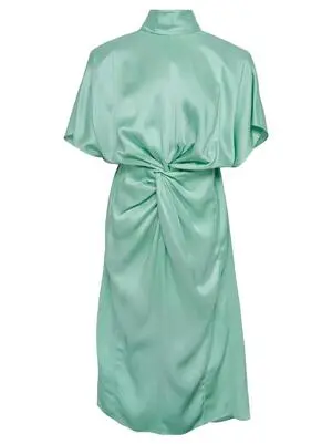 Stella McCartney Twist Short-sleeve Midi Dress - Green