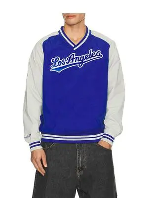 Mitchell & Ness Mlb Dodgers Nylon Pullover Jacket - Royal