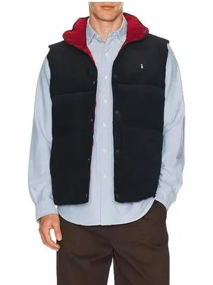 ORIGINAL PENGUIN Reversible Corduroy Vest - Dark Sapphire
