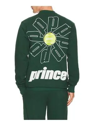 PRINCE TENNIS Fleece Crew Neck Sweatshirt - Green