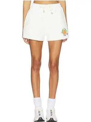 Casablanca Mascot Patch Sweatshort - Off White