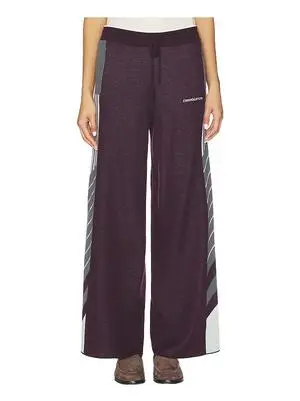 Casablanca Diagonal Sporty Trousers - Aubergine
