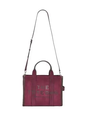 Marc Jacobs The Suede Medium Tote Bag - Dark Plum