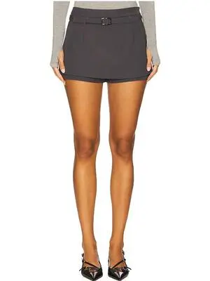 Line & Dot Belmont Skort - Charcoal Grey