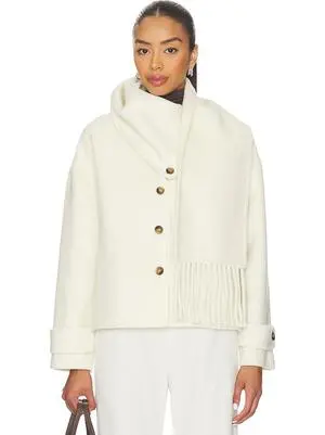 Line & Dot Sofia Scarf Jacket - Cream