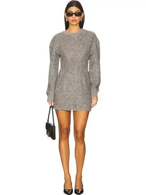 Line & Dot Pippa Mini Dress - Grey