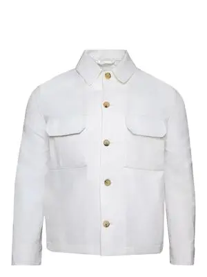 Loro Piana Daito Cotton Shirt Jacket - White
