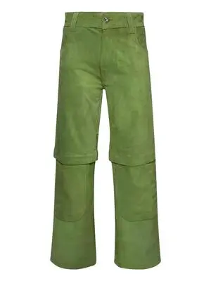 EARTHLING VIP Suede Trousers - Green