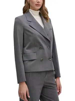 Sisley Double-breasted Blazer - Grey