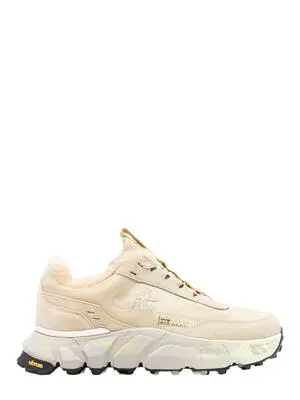 Premiata Fur-trim Sneakers - Neutrals