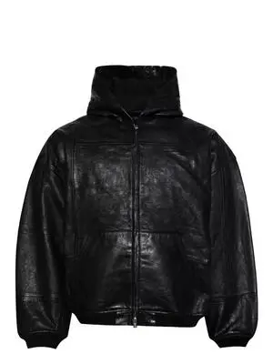 Alexander Wang Patchwork Hooded Jacket - Black