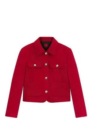 HUGO Buttoned Jacket With Flap Pockets