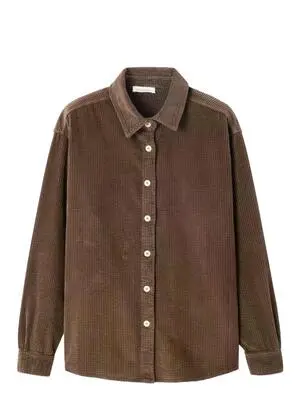American Vintage Padow Button Corduroy Shirt - Brown