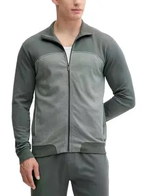 BOSS Panelled Zip Sweatshirt - Grey