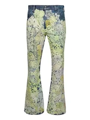 EARTHLING VIP Poetic Lust Crochet Denim Jeans - Blue