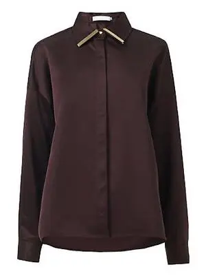 LEEM Long-sleeve Woven Shirt - Brown