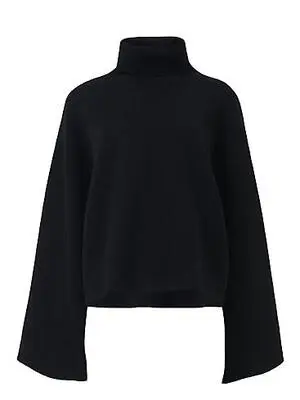 LEEM High-neck Knitted Jumper - Black