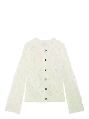 Loulou De Saison Buttoned Long-sleeve Cardigan - Neutrals