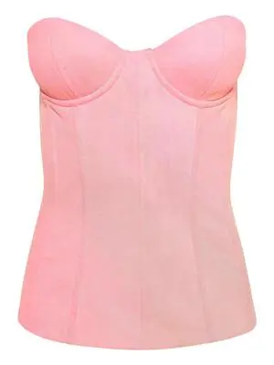 Vetements Strapless Bustier Top - Pink