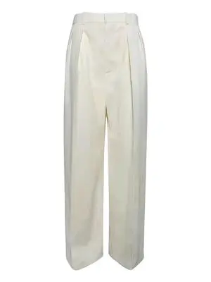 Wardrobe.NYC Low-rise Tuxedo Trousers - White
