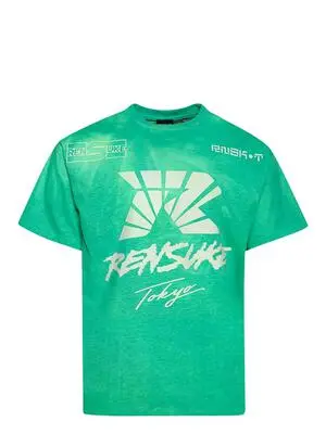 RENSUKE TOKYO Graphic Loose T-shirt - Green