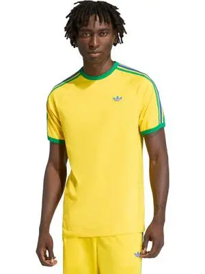 Adidas 3-stripes Tee - Eqt Yellow / Green / Collegiate Royal