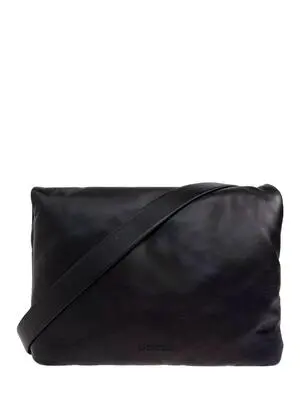 Sportmax Padded Leather Cross Body Bag - Black