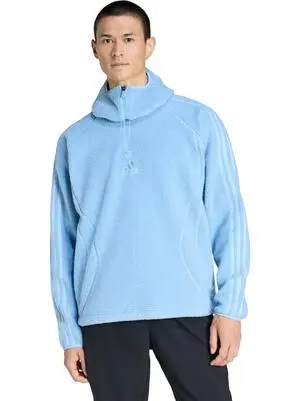Adidas Teamgeist 1/4 Zipper Hoodie - Ash Blue