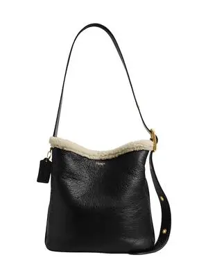 Coach Bleecker Bucket Bag - Brass/black Natural