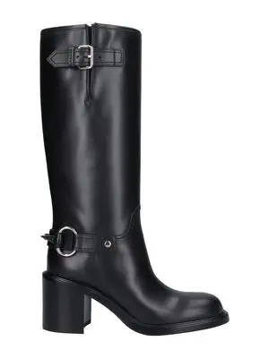 Gucci Horsebit Leather Boots - Black