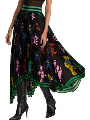 Alice + Olivia A+o X Grateful Dead Katz Maxi Skirt - Black